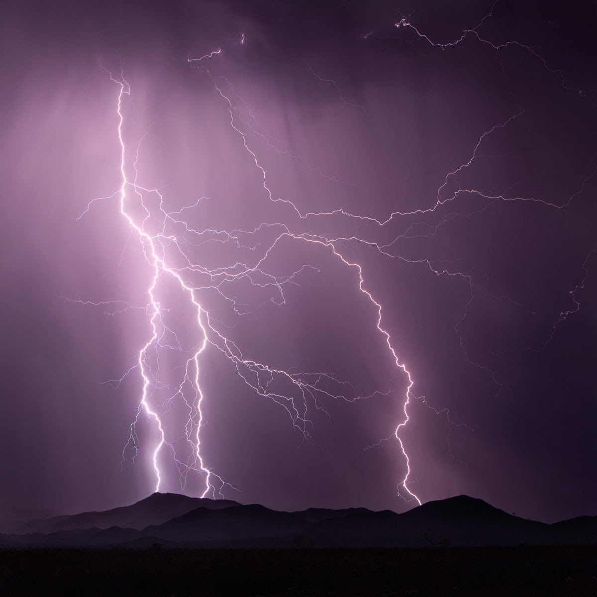 Lightning over the Rincons - Mike Olbinski Photography